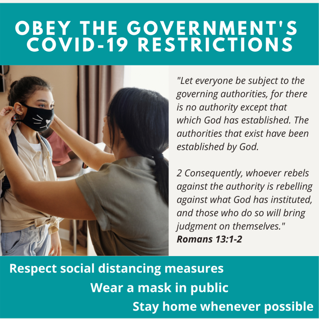 Obey The Government’s COVID-19 Restrictions - Amos Ministries